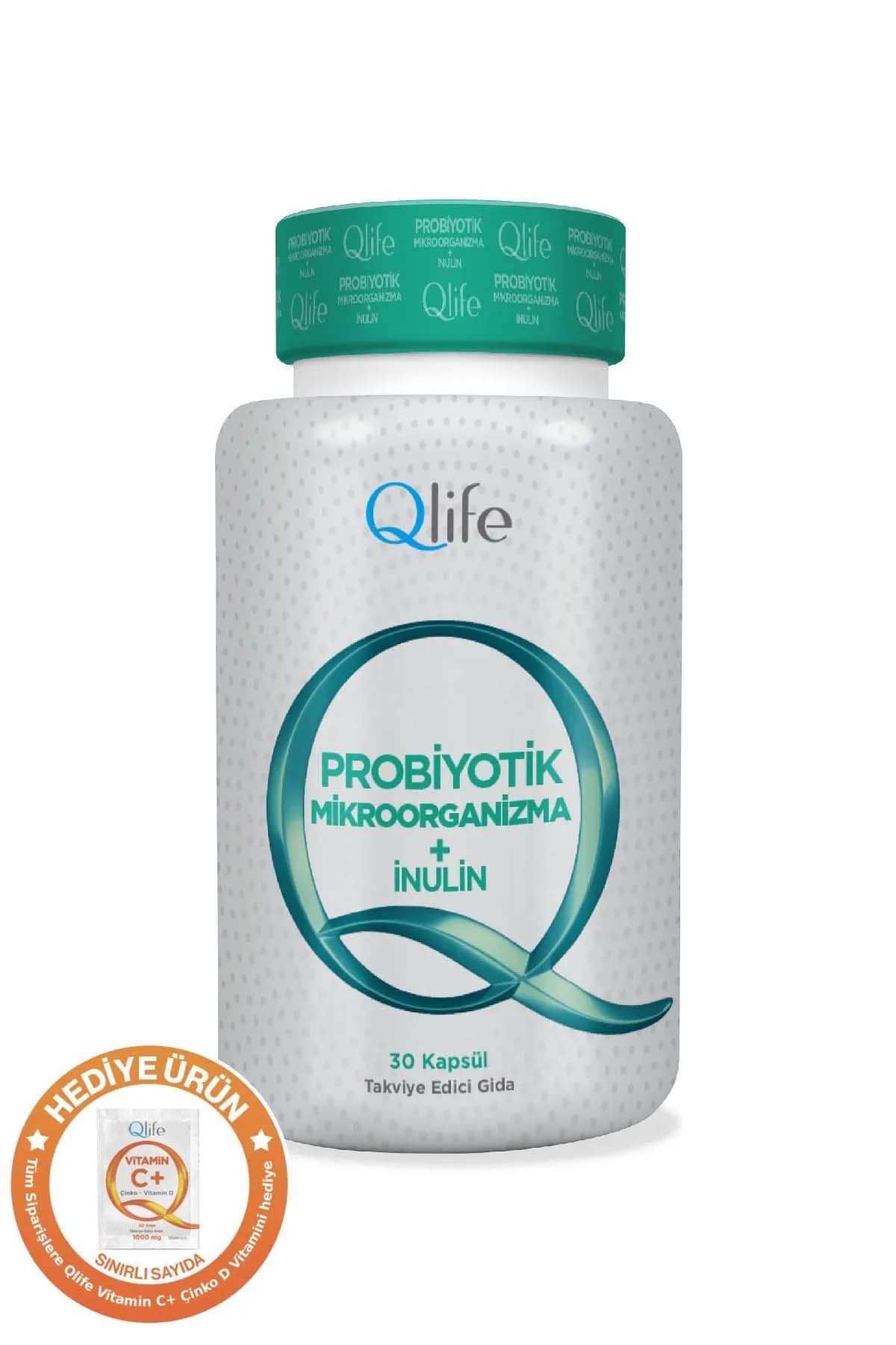 Qlife Probiyotik Inulin Içeren Kapsül Takviye Edici Gıda 30 Kapsül - 7 ...